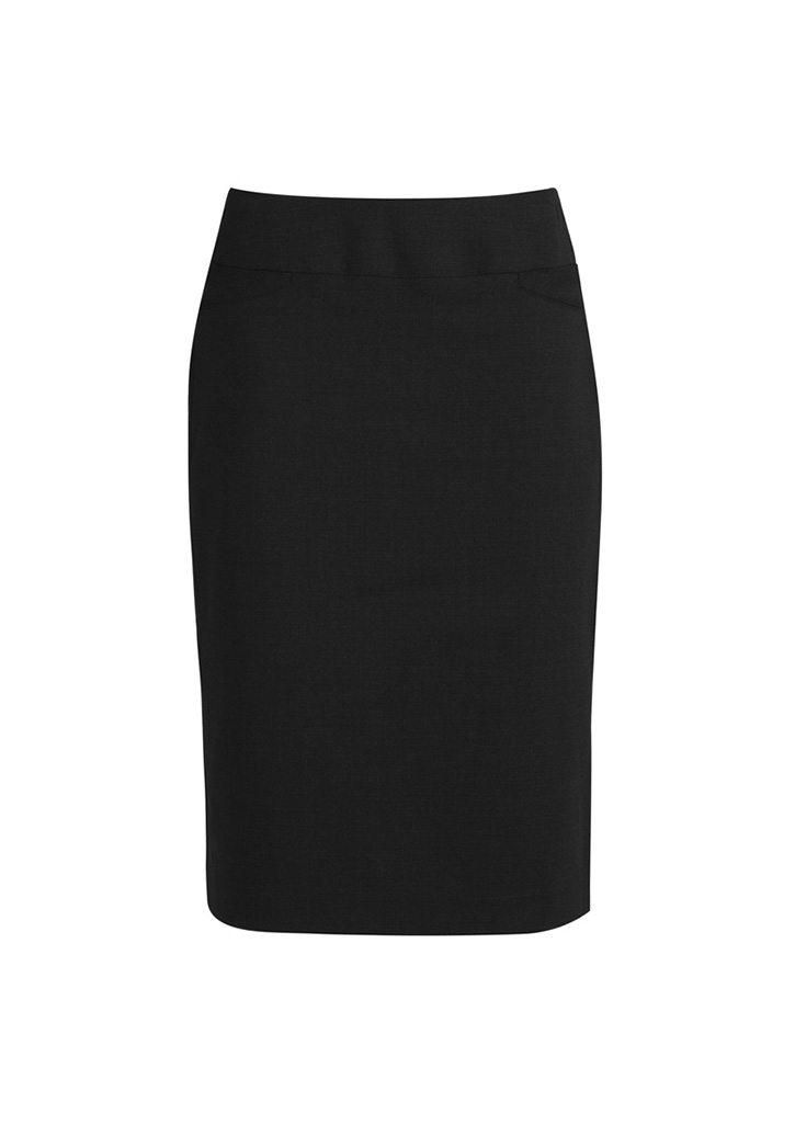 Biz Collection Womens Classic Knee Length Skirt - Black-BS128LS-BK ...